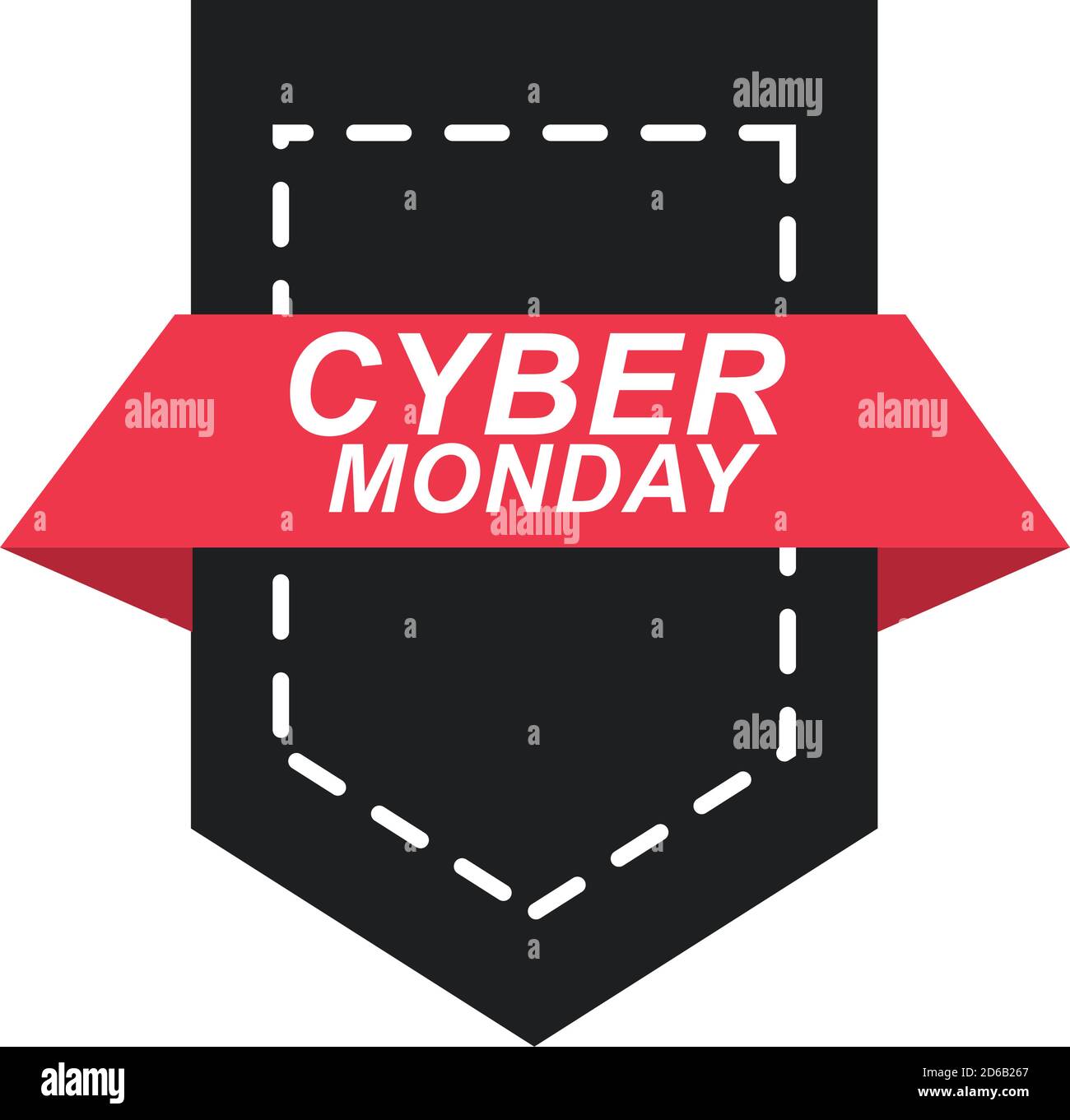 cyber monday, promotion ecommerce banner design vector illustration ...