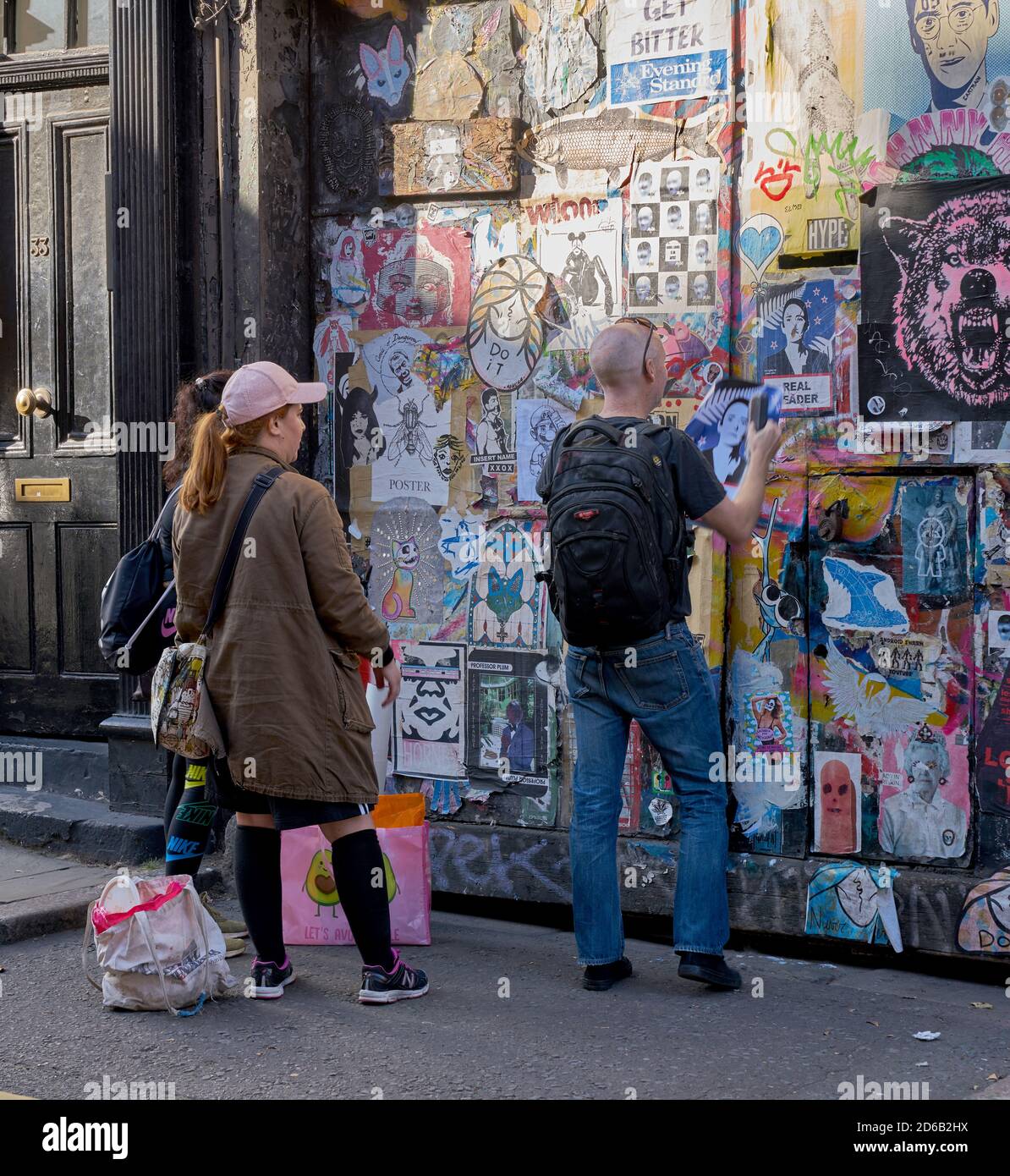 street artist posters Stock Photo - Alamy