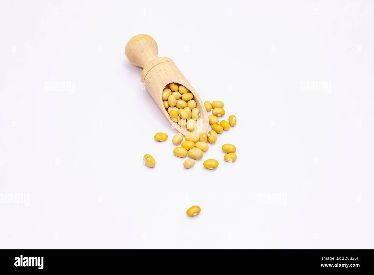 Dry mung beans isolated on white background. A traditional ingredient ...