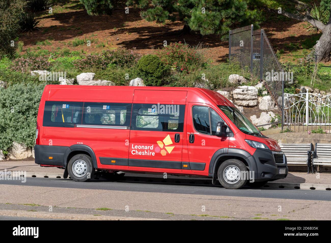 Leonard Cheshire Disability charity van parked on Southend on Sea ...