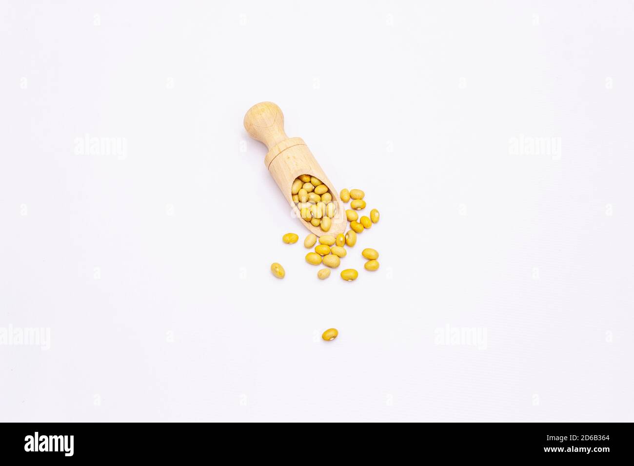 Dry mung beans isolated on white background. A traditional ingredient ...