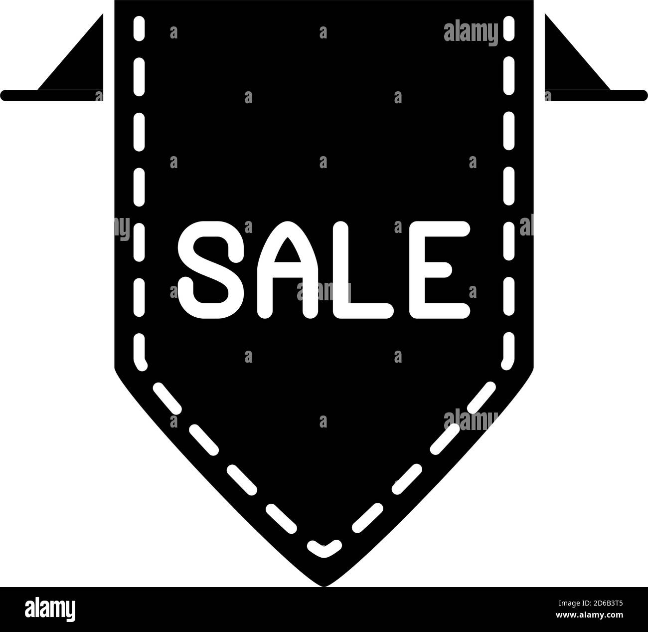 sale label icon over white background, silhouette style, vector ...