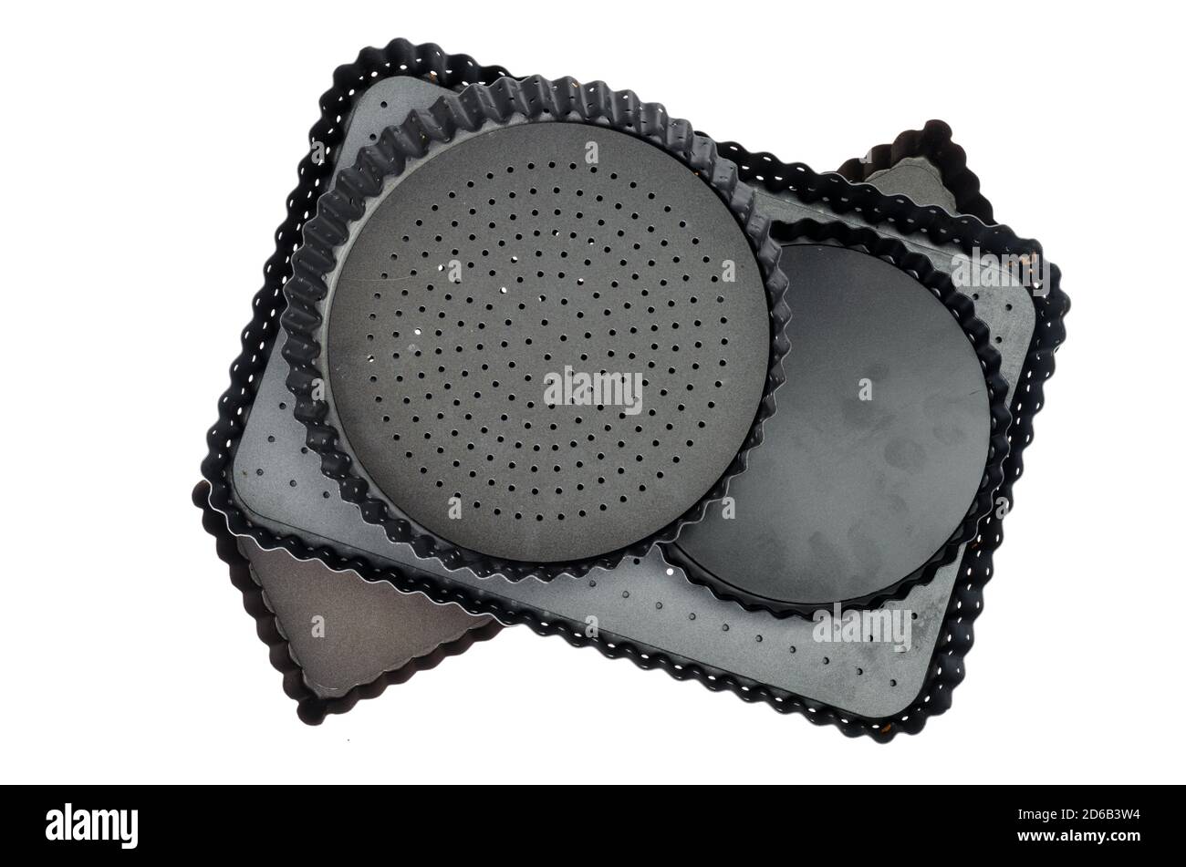 Teflon baking dish isolated on white background Stock Photo - Alamy