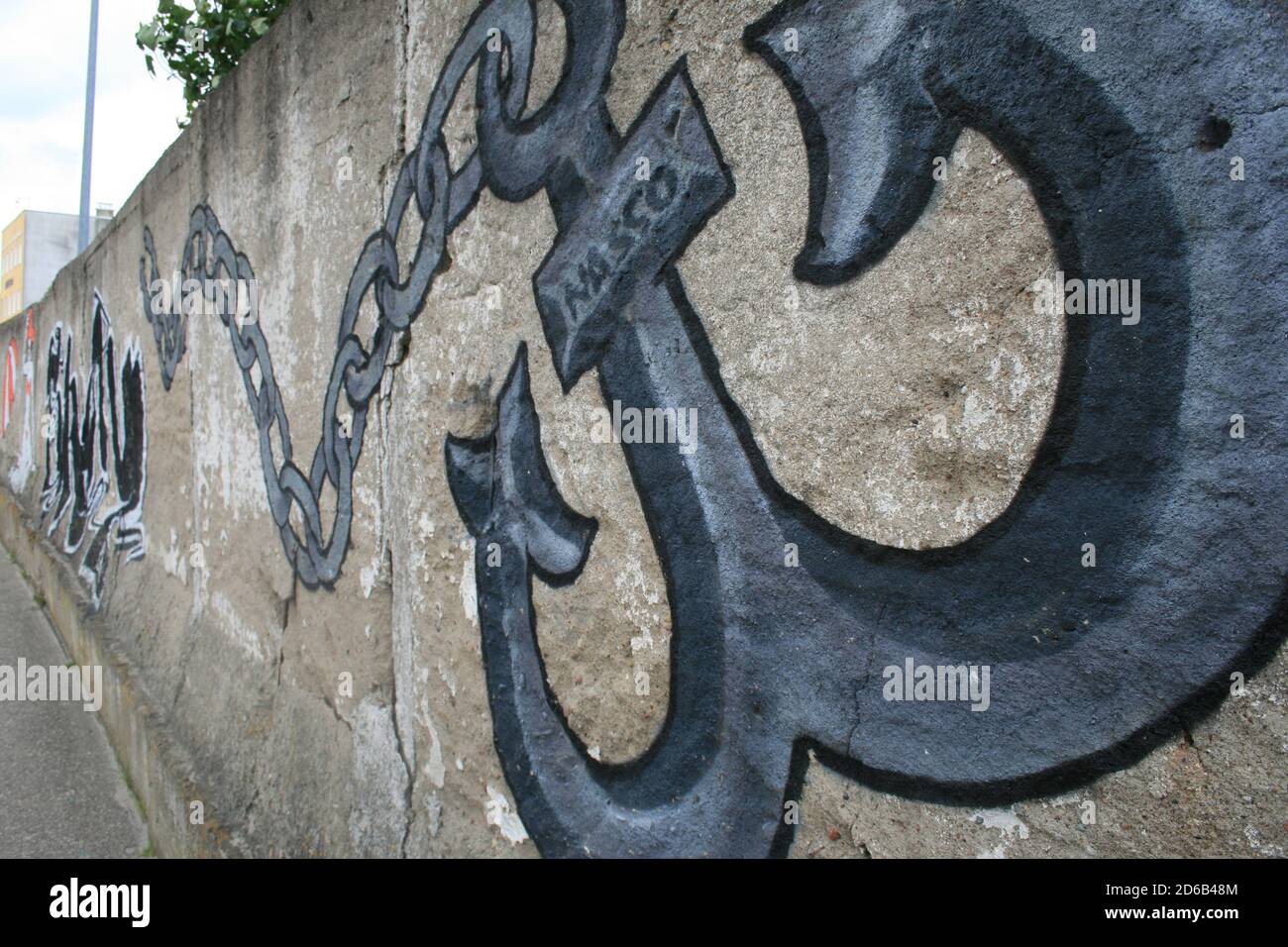 Polish Anchor Graffiti Stock Photo - Alamy