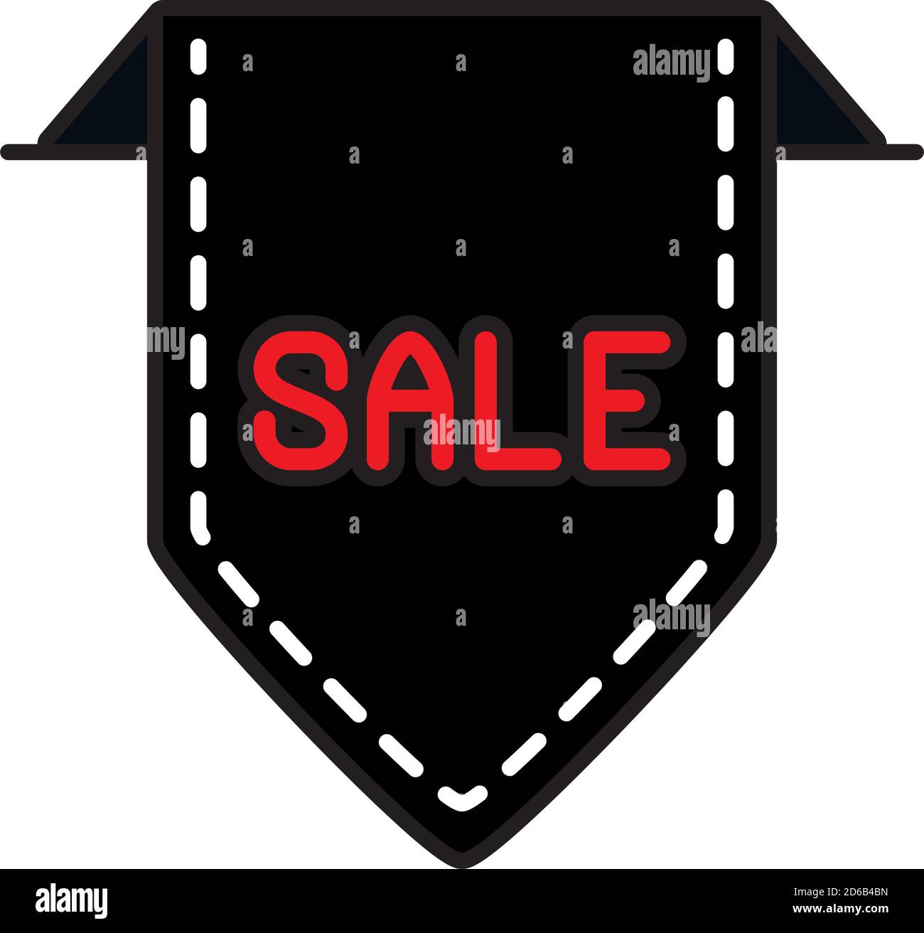 sale label icon over white background, line and fill style, vector ...