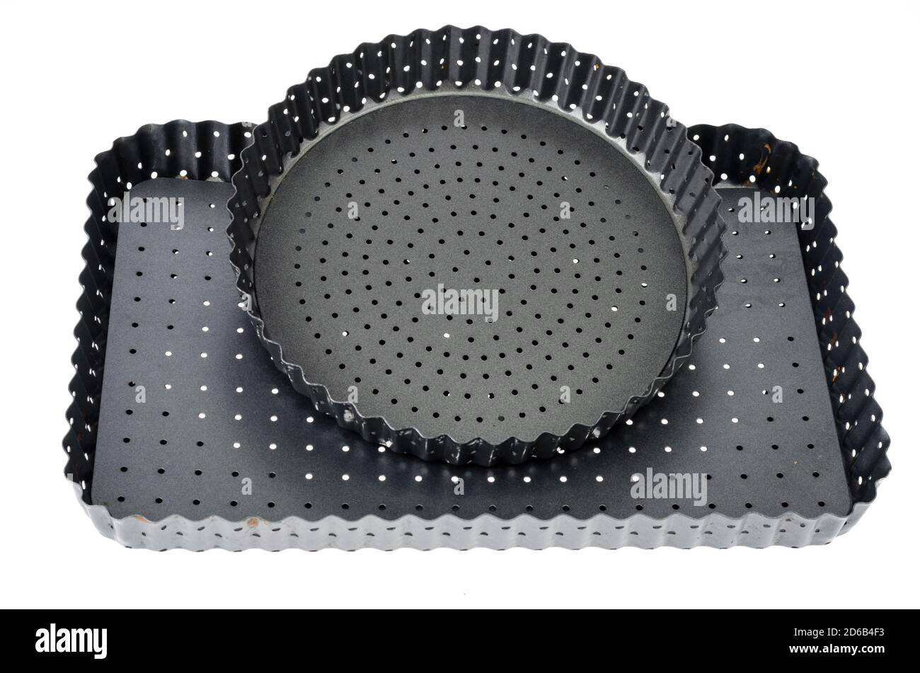 Teflon baking dish isolated on white background Stock Photo - Alamy