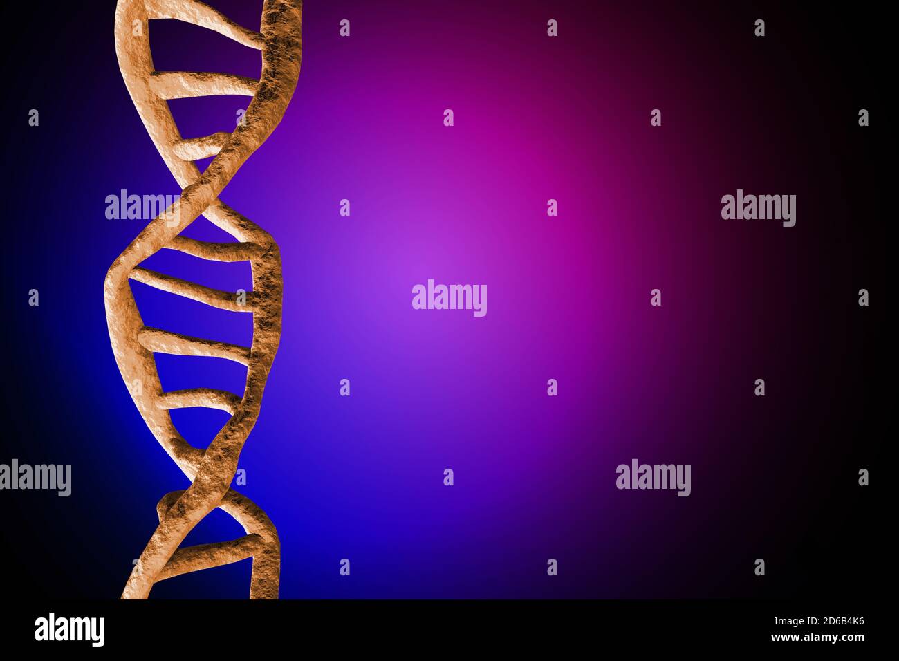 Abstract DNA strand double helix genetics 3D illustration Stock Photo ...