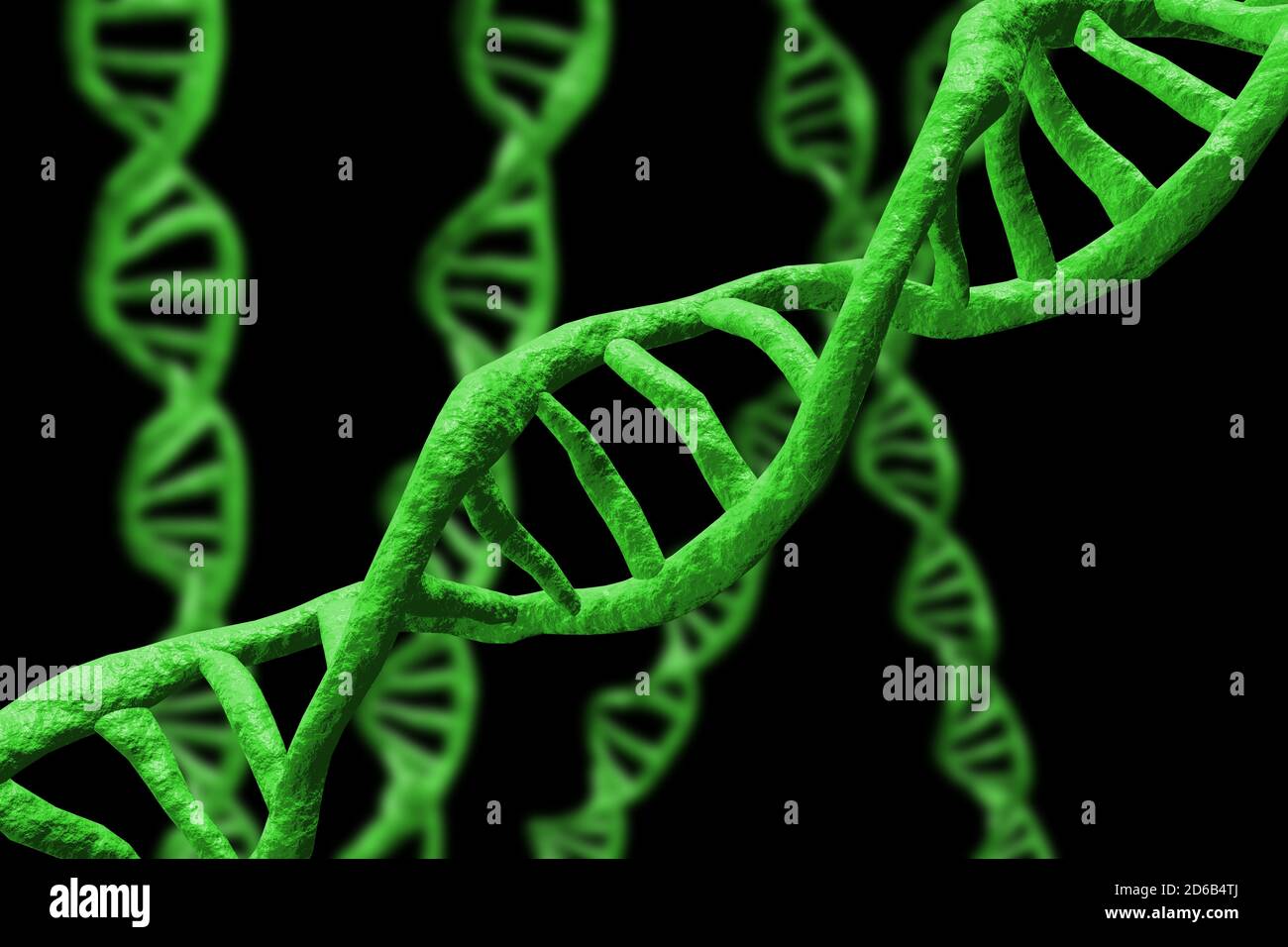 Abstract DNA strand double helix genetics 3D illustration Stock Photo ...