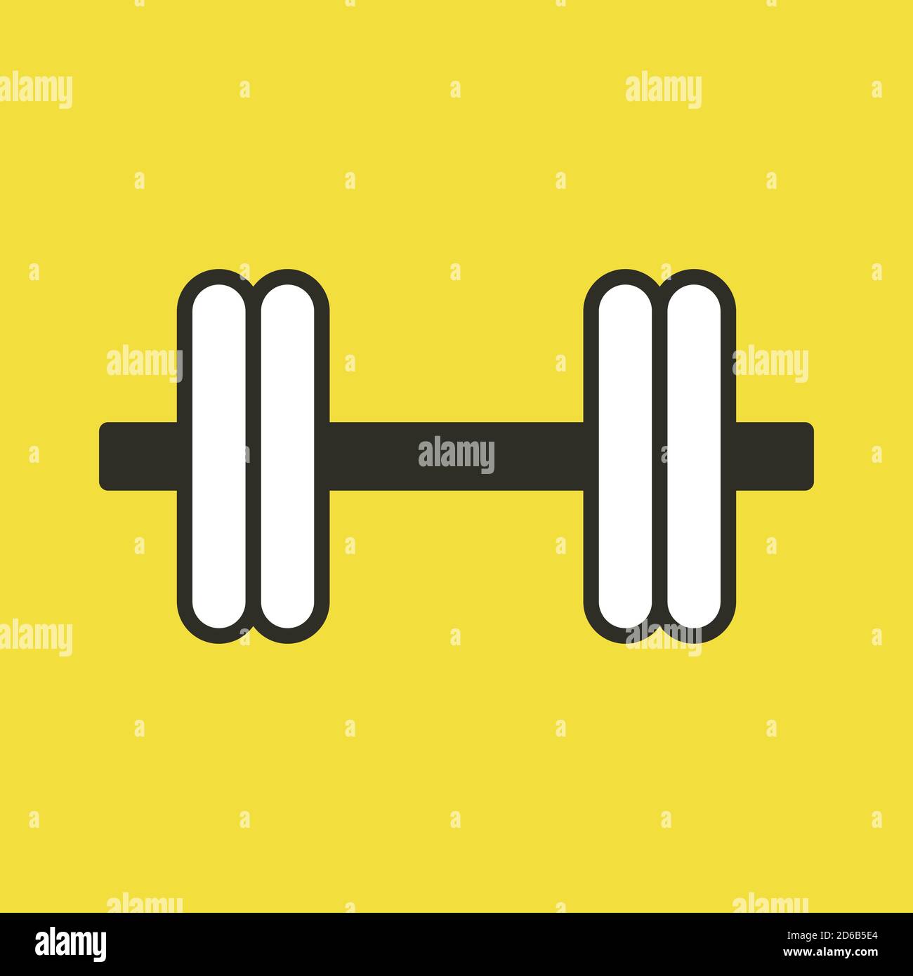 Dumbbell workout Stock Vector Images - Alamy