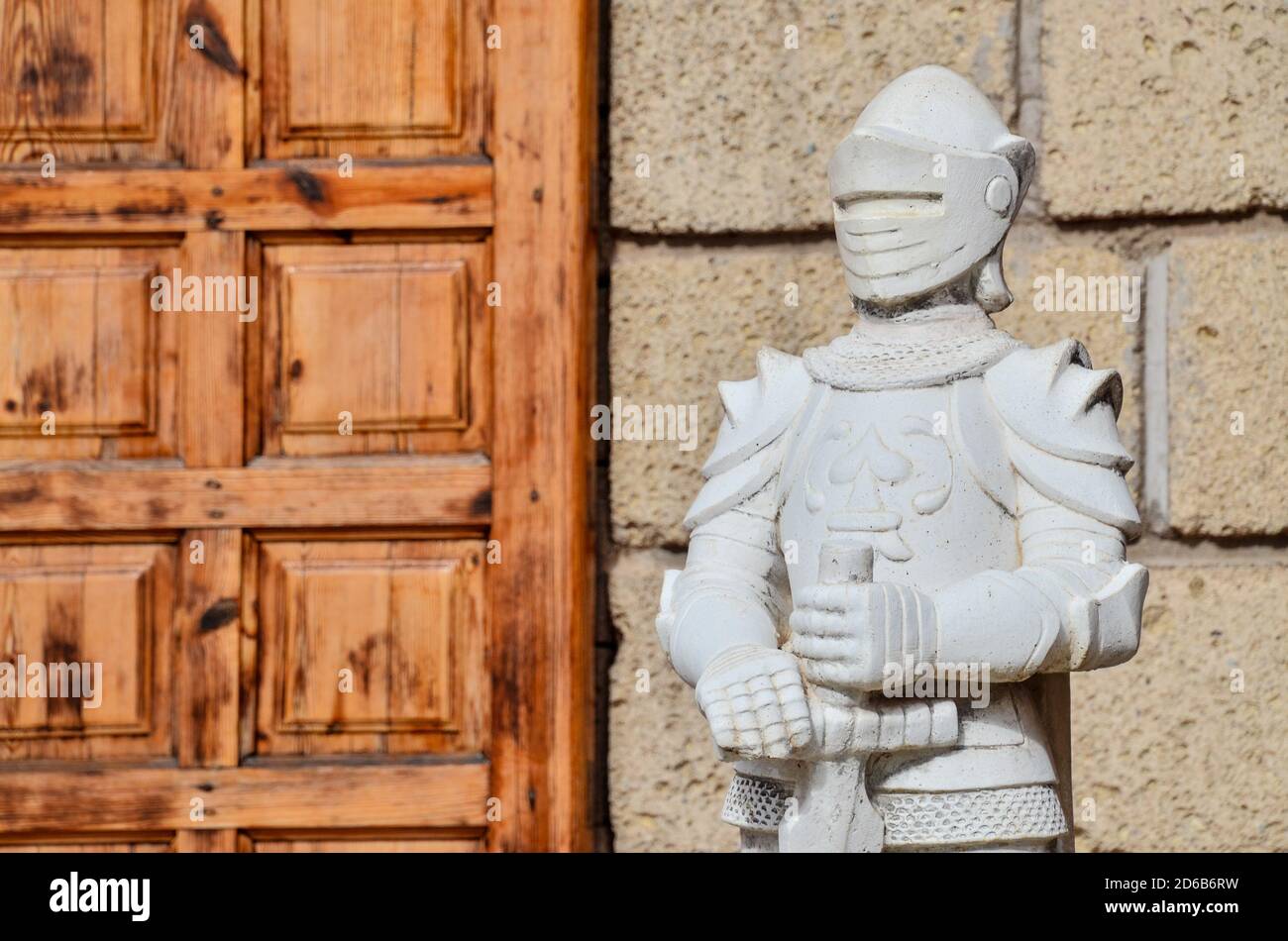 Statue of a Medieval Knight Stock Photo - Alamy