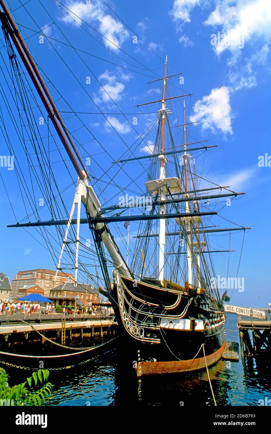 U S S Constitution historic ship, Boston, Massechusets Stock Photo - Alamy