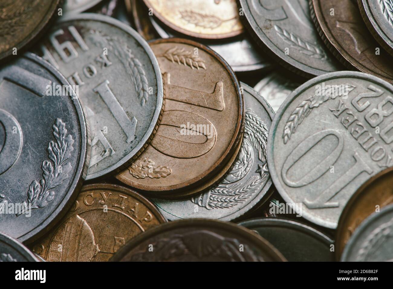 Antique scattered coins hi-res stock photography and images - Alamy
