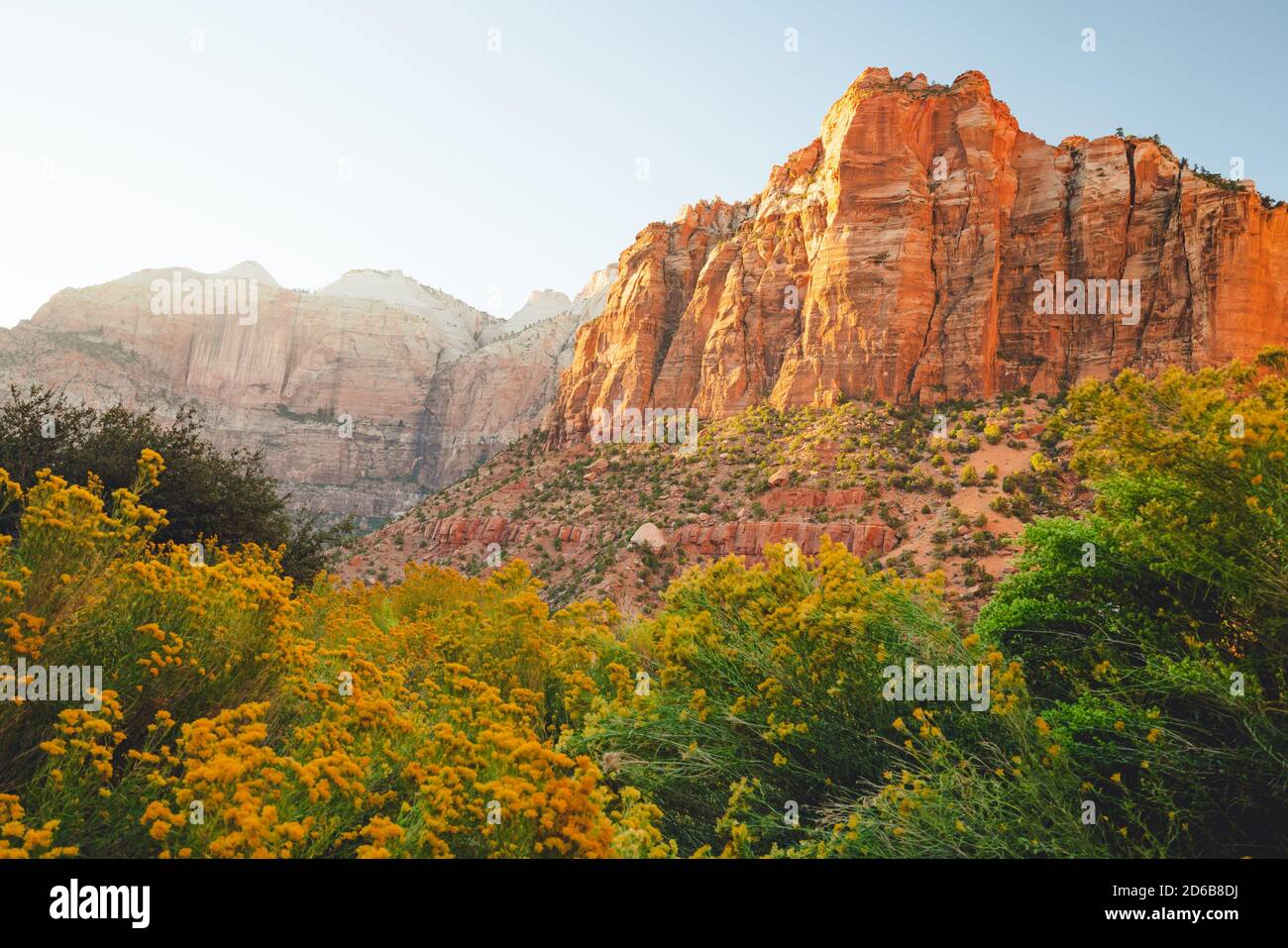 Zion National Park, beautiful fall season Stock Photo - Alamy