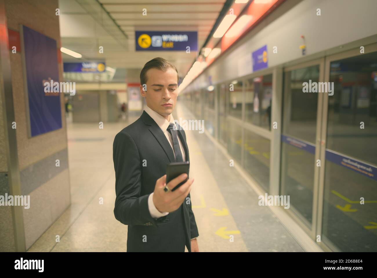 Young businessman exploring the city of Bangkok, Thailand Stock Photo ...