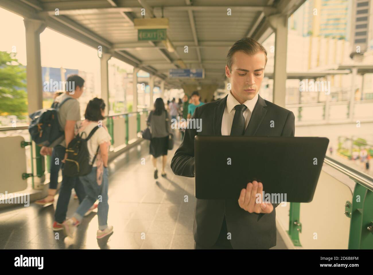 Young businessman exploring the city of Bangkok, Thailand Stock Photo ...