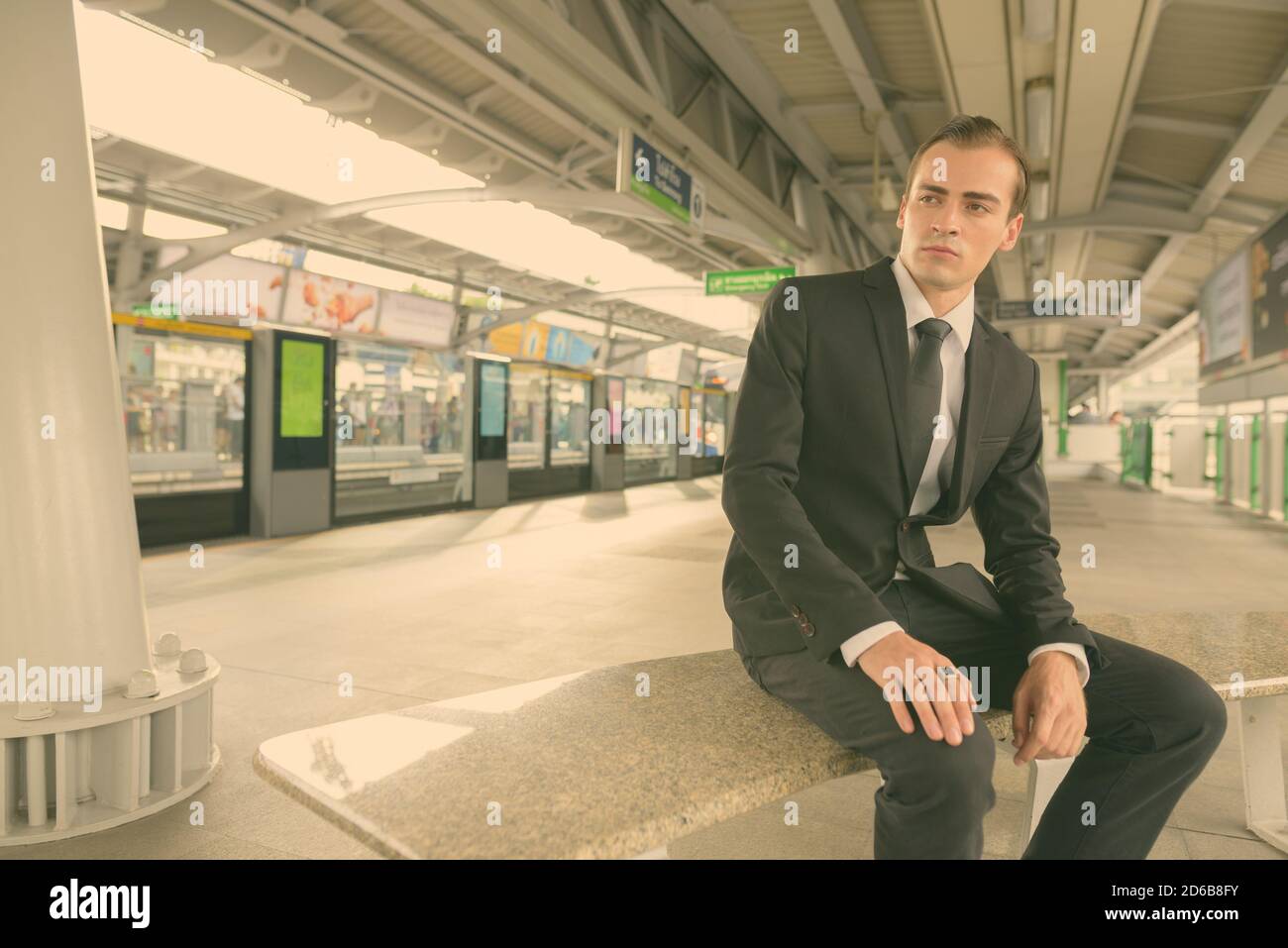 Young businessman exploring the city of Bangkok, Thailand Stock Photo ...