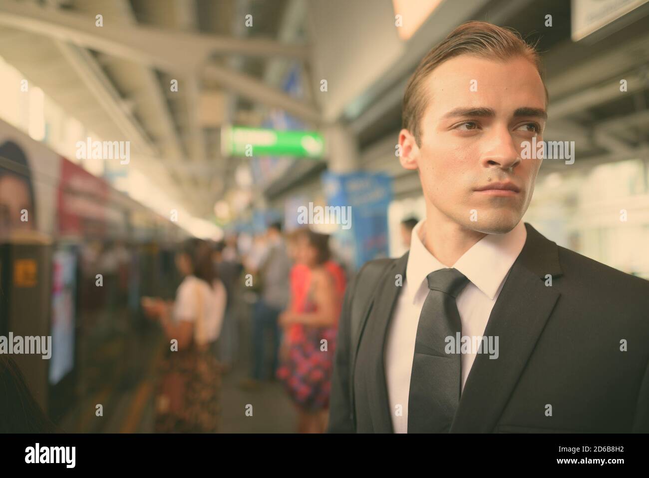 Young businessman exploring the city of Bangkok, Thailand Stock Photo ...