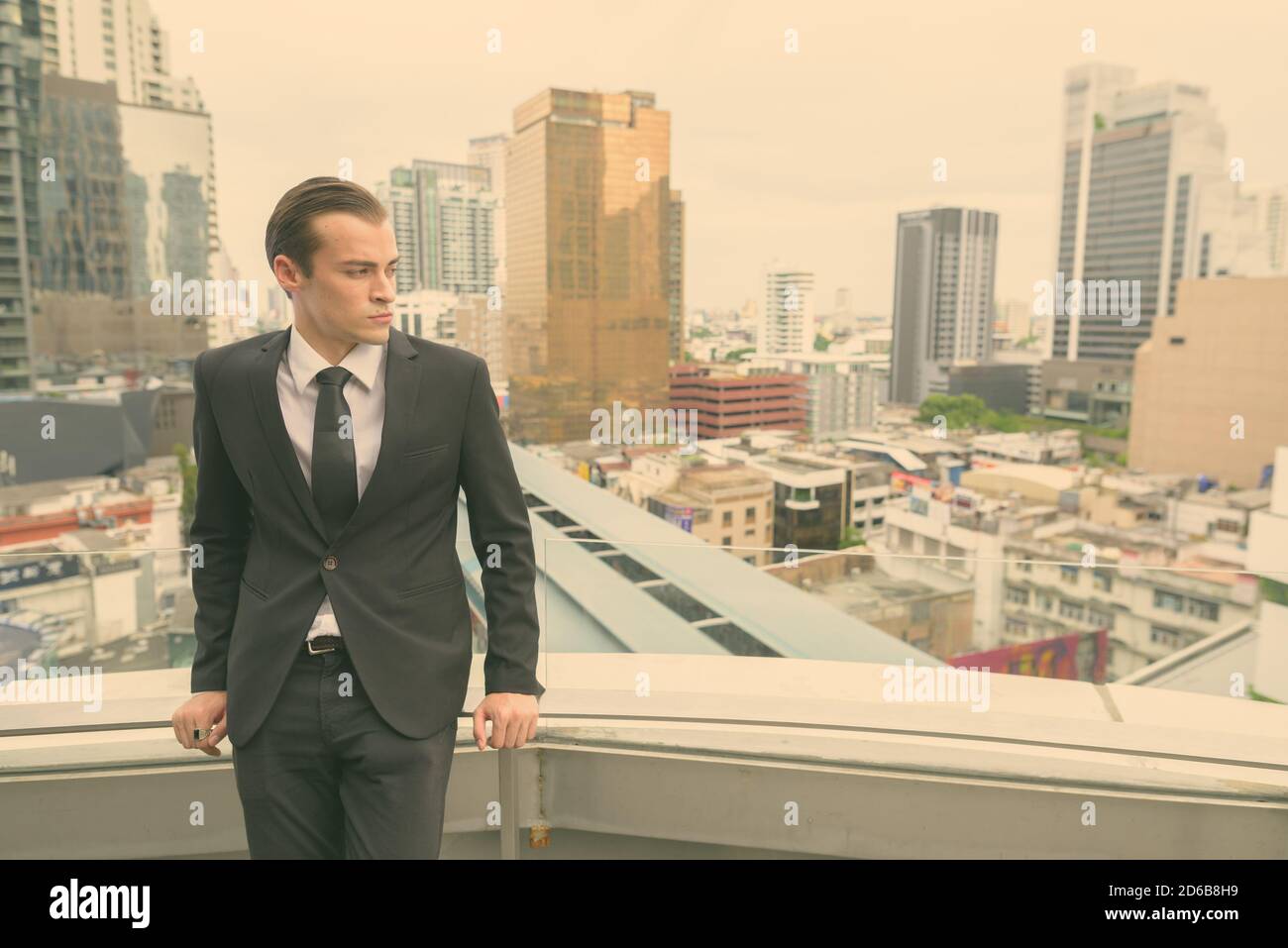 Young businessman exploring the city of Bangkok, Thailand Stock Photo ...