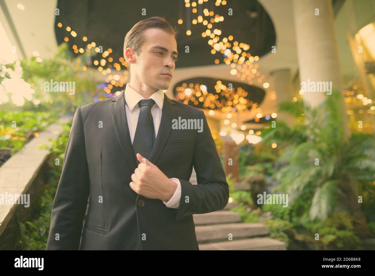Young businessman exploring the city of Bangkok, Thailand Stock Photo ...