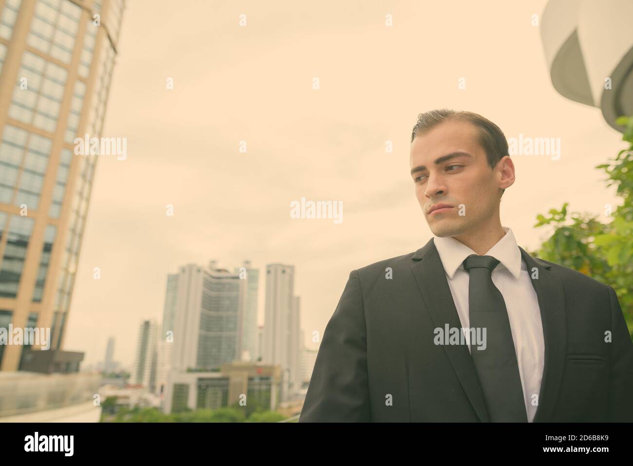 Young businessman exploring the city of Bangkok, Thailand Stock Photo ...
