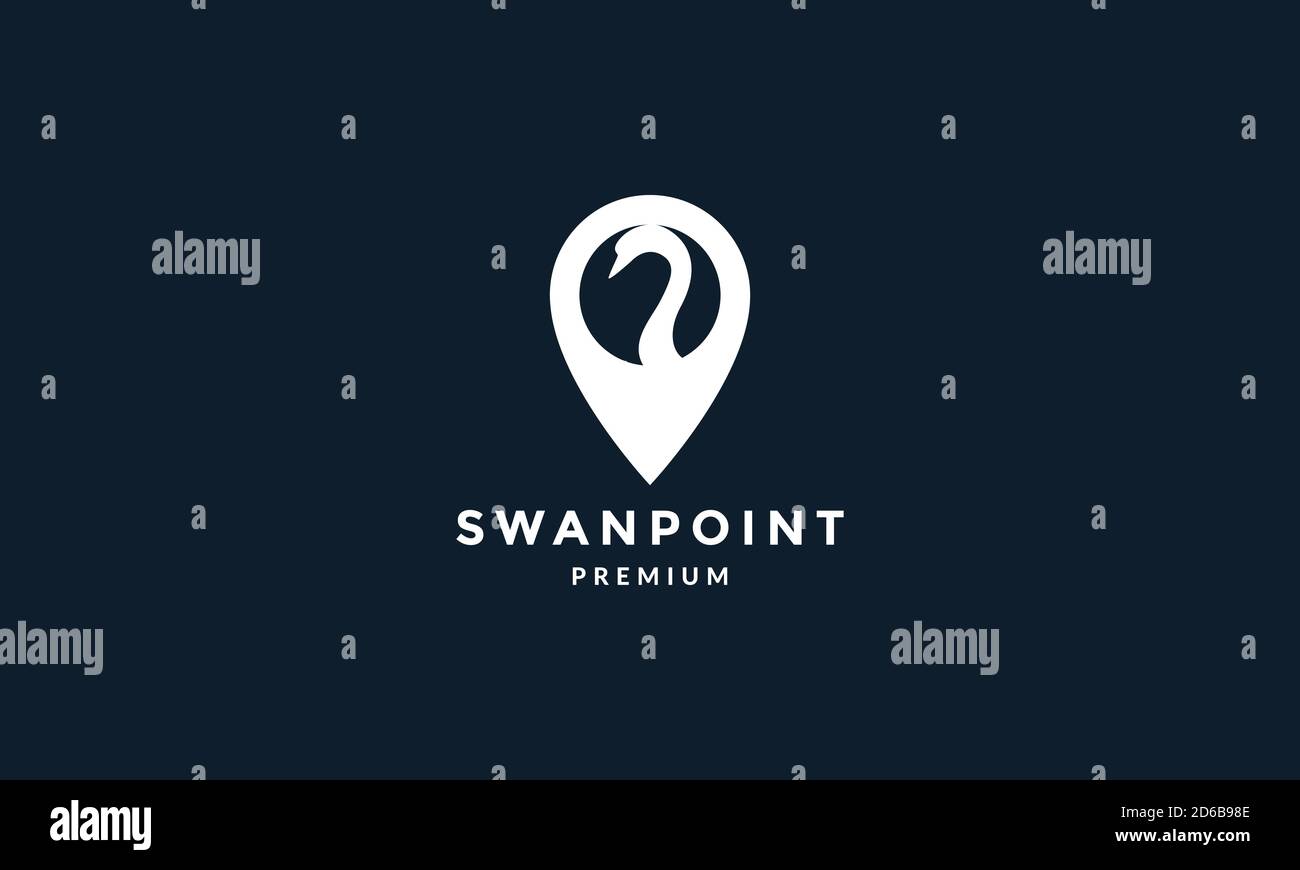 Swan vector map hi-res stock photography and images - Alamy