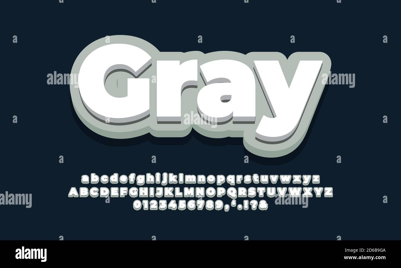 3d text styles Stock Vector Images - Alamy