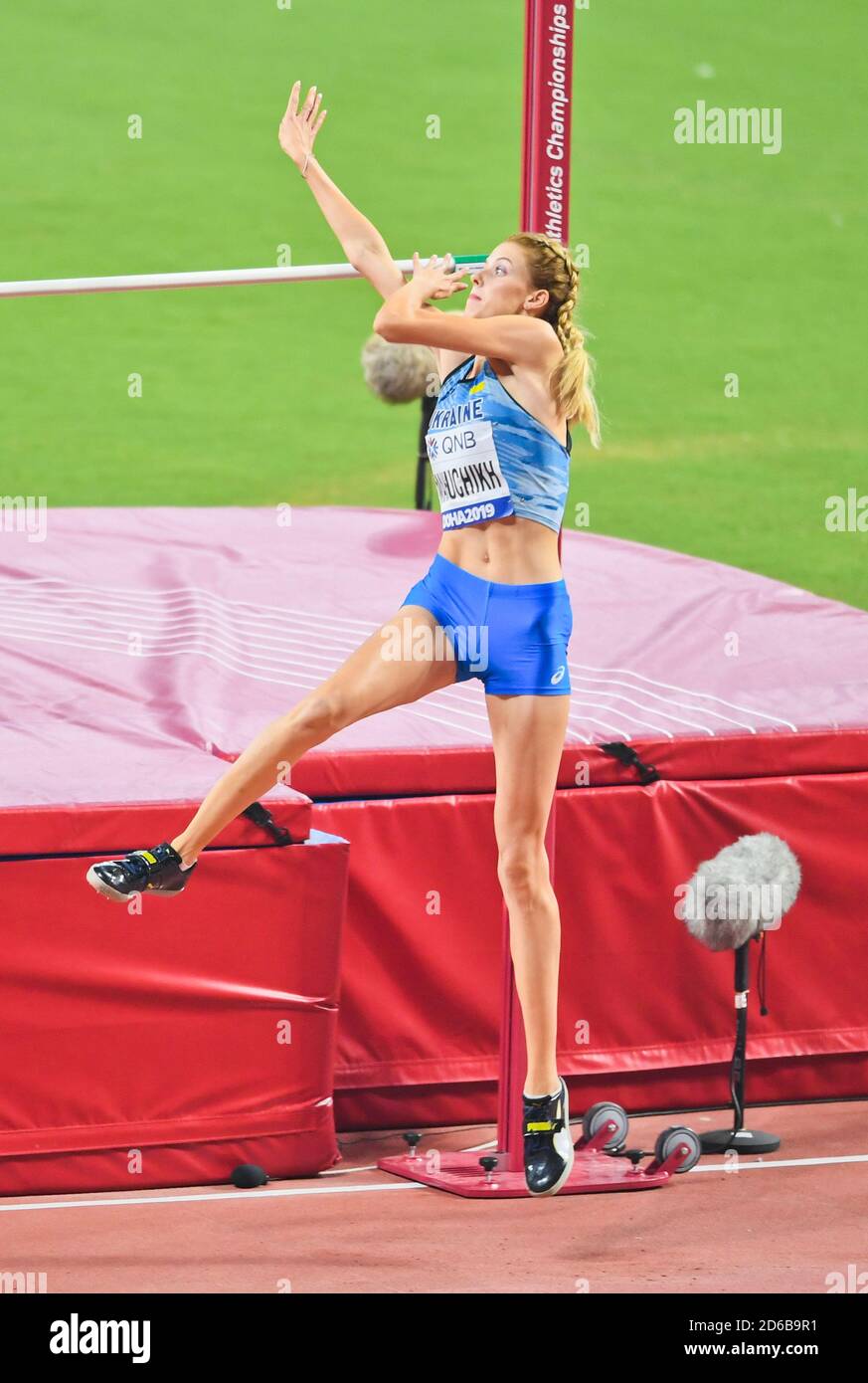 Yaroslava Mahuchikh (Ukraine). High Jump Women Silver Medal. IAAF World ...