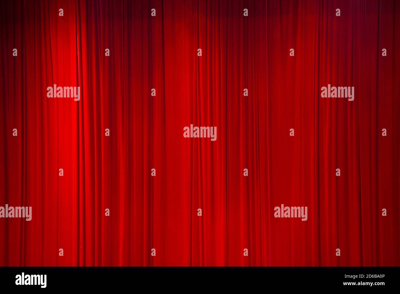 Red curtain background or backdrop copy-space, with folds and creases ...