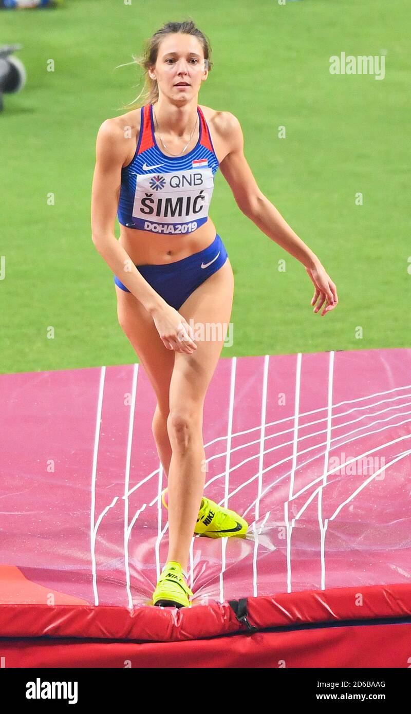 Ana Simic. High Jump Women finals. IAAF World Athletics Championships ...