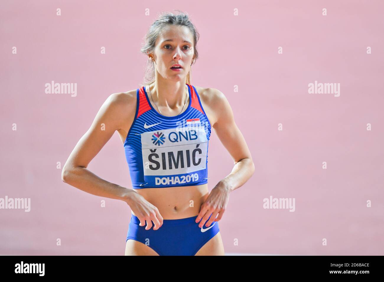 Ana Simic. High Jump Women finals. IAAF World Athletics Championships ...
