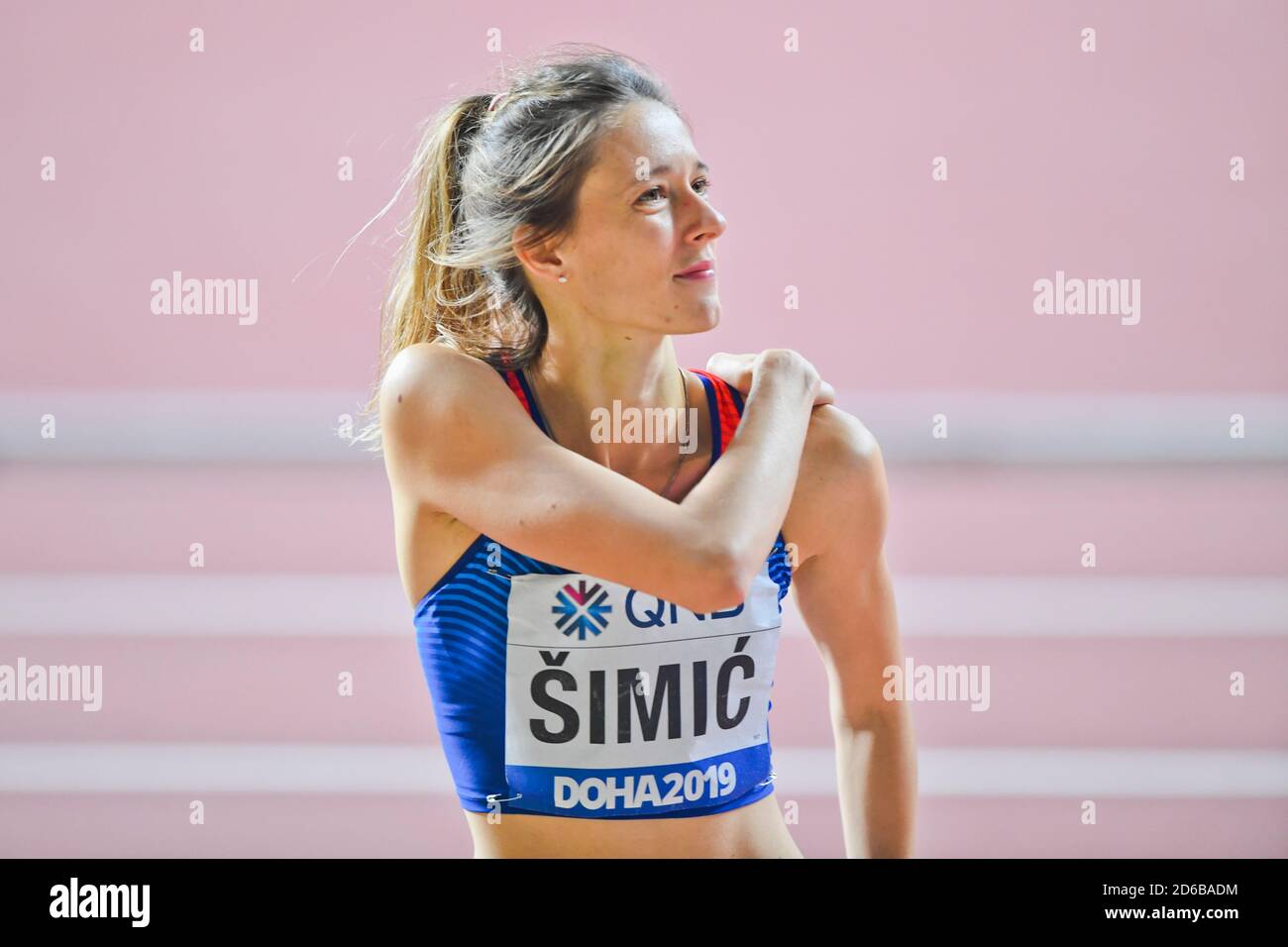 Ana Simic. High Jump Women finals. IAAF World Athletics Championships ...