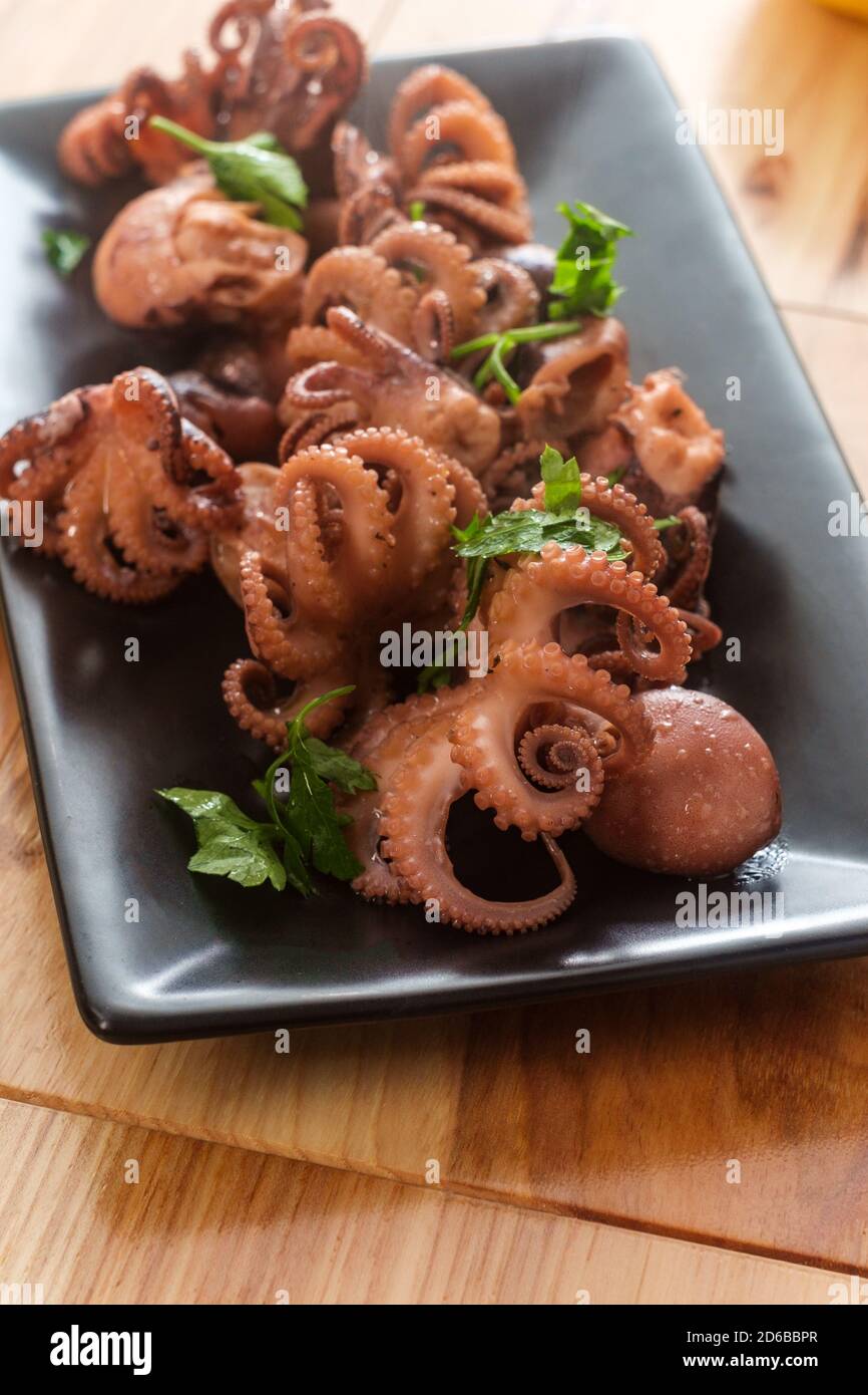 Cooked Baby Octopus