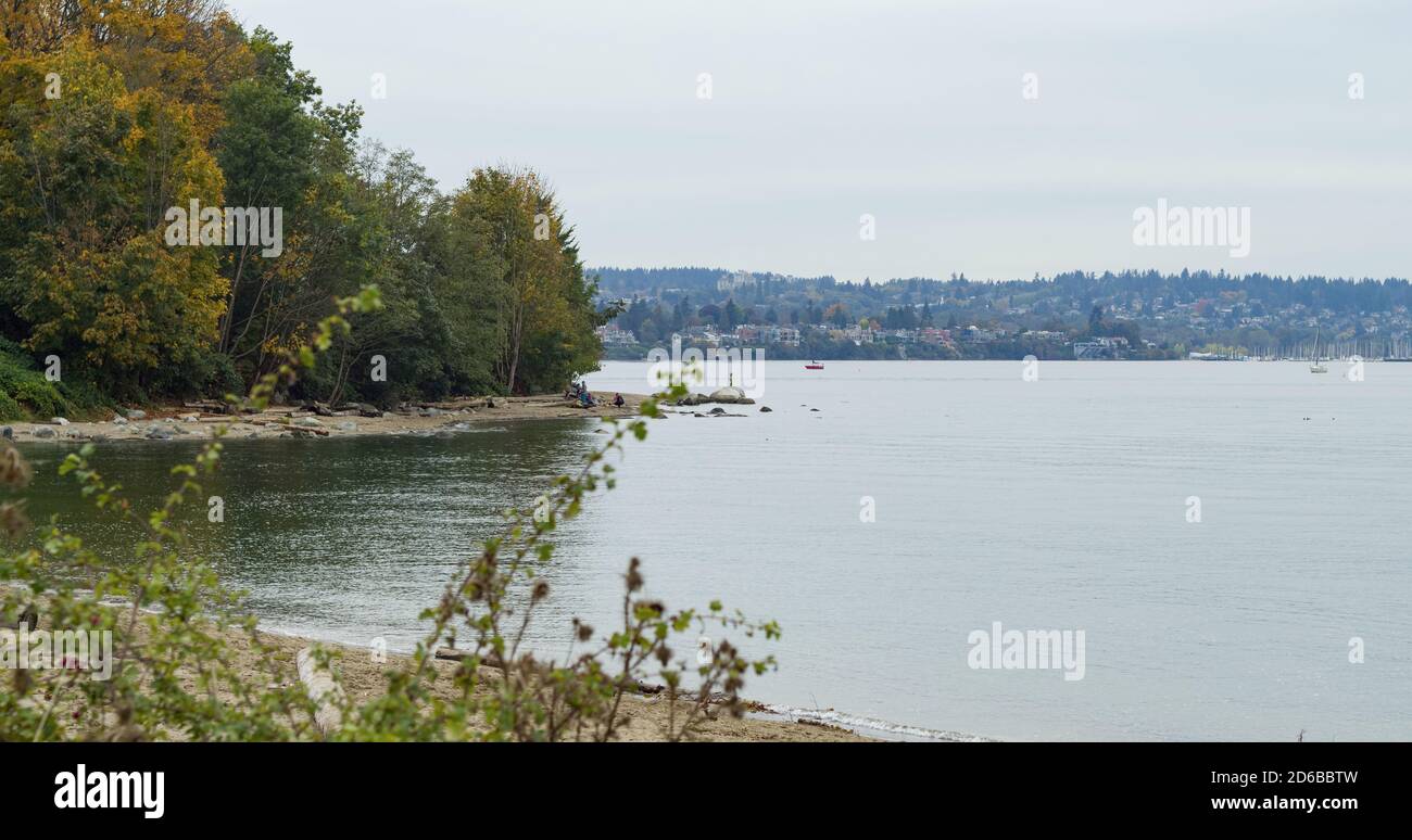 Bay landscape by english bay vancouver canada Stock Photo - Alamy