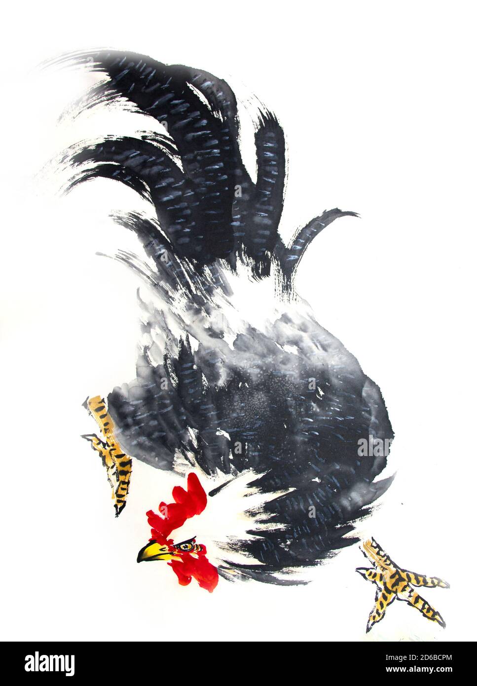 Chinese traditional painting of chicken Stock Photo - Alamy