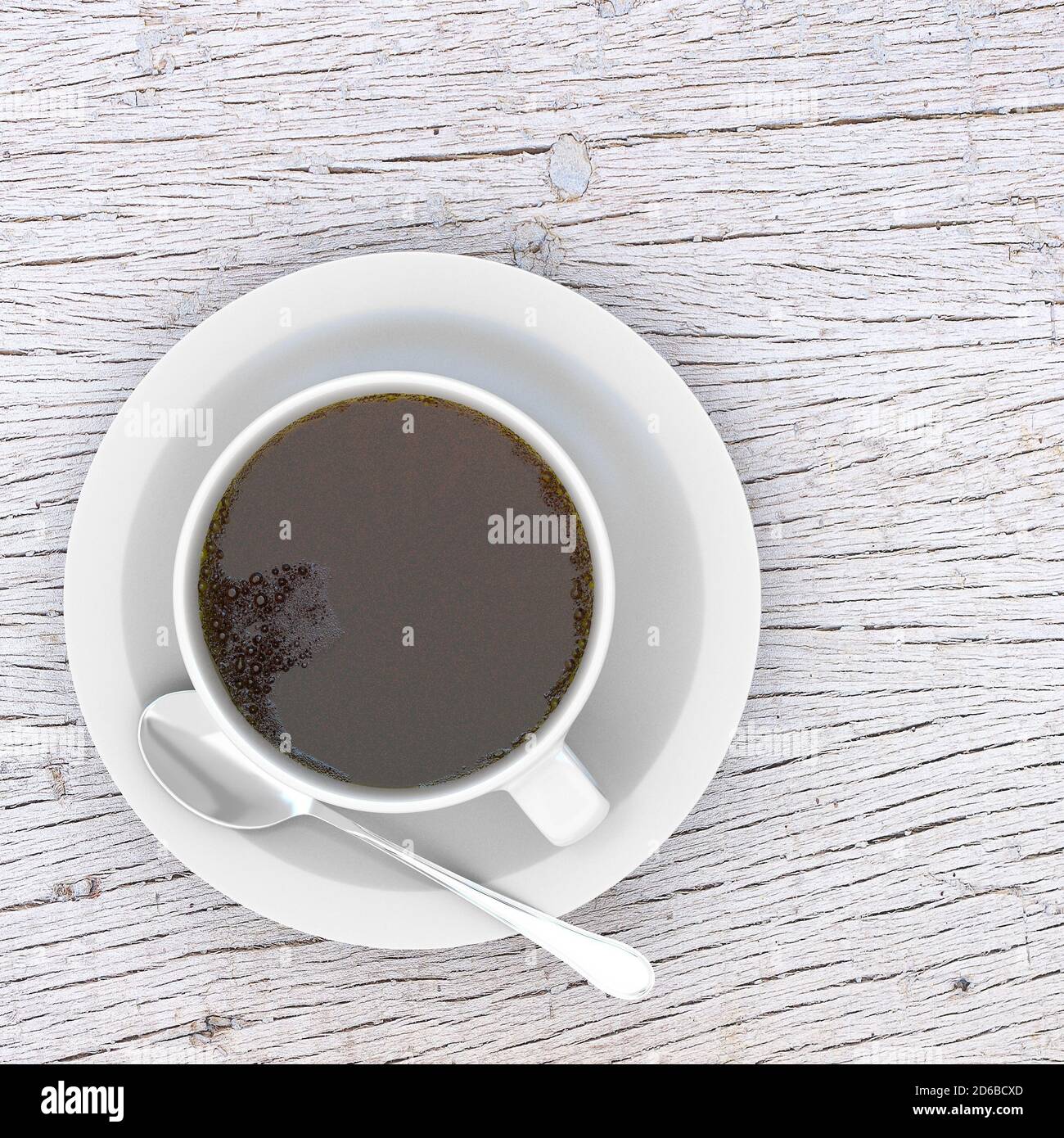 3d rendering Cup of coffee Stock Photo - Alamy