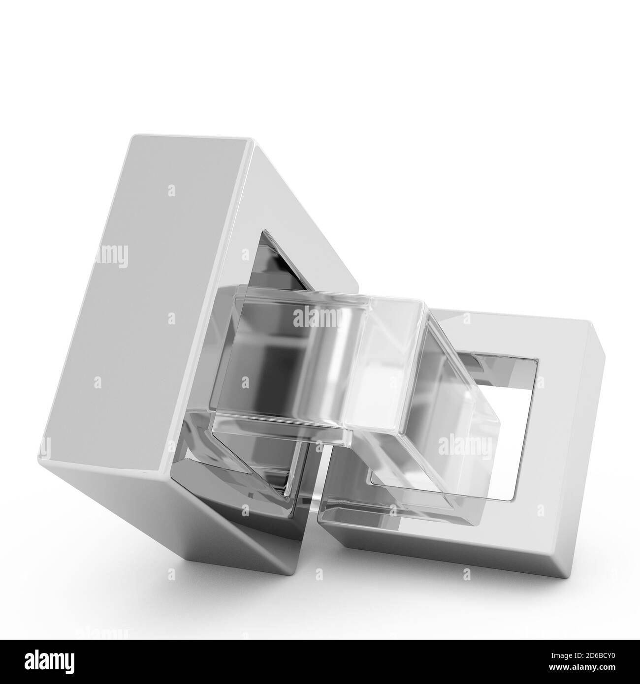 Geometrical abstract geometry symbol Black and White Stock Photos ...