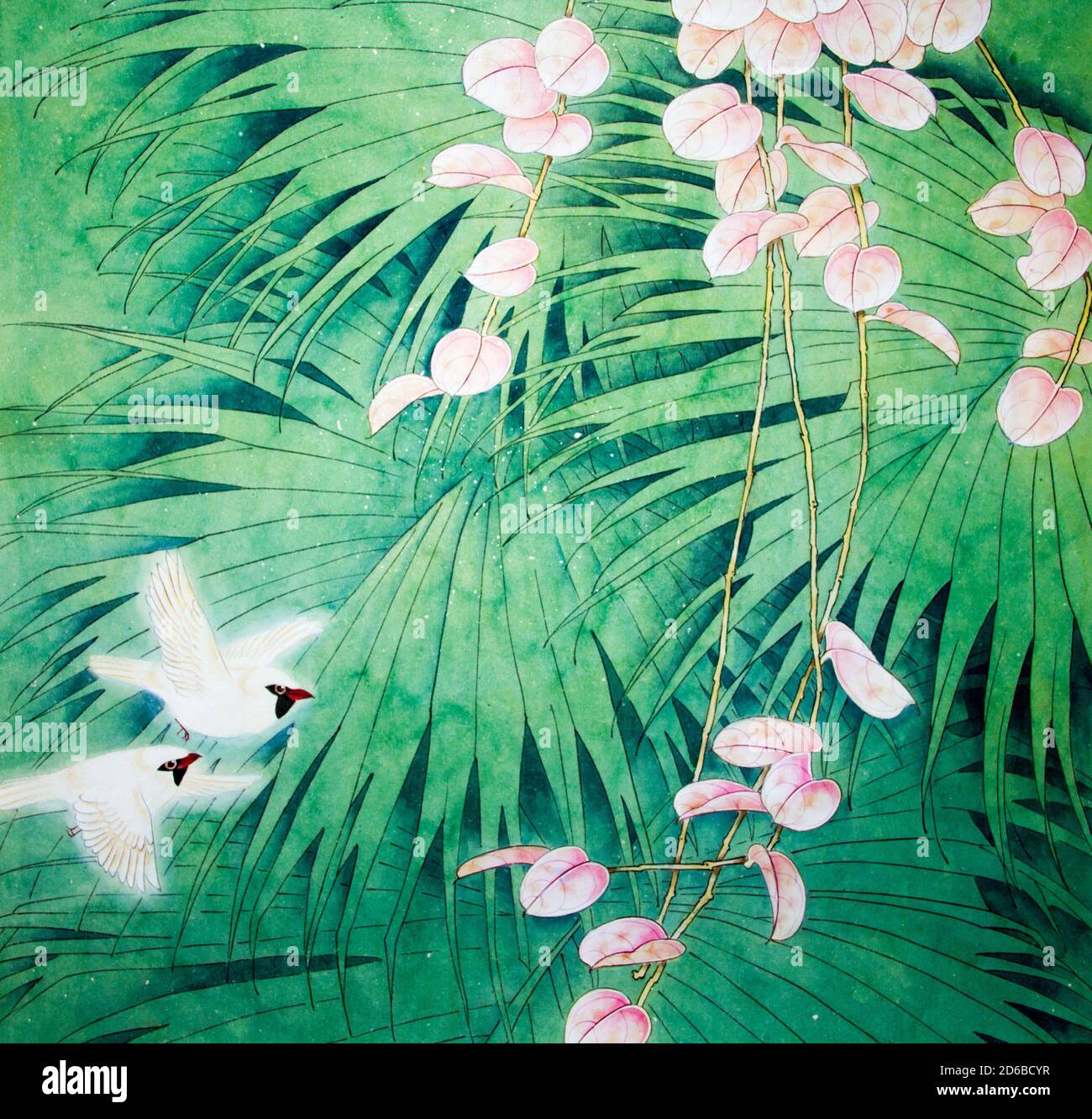 Traditional Chinese Painting Birds High Resolution Stock Photography ...