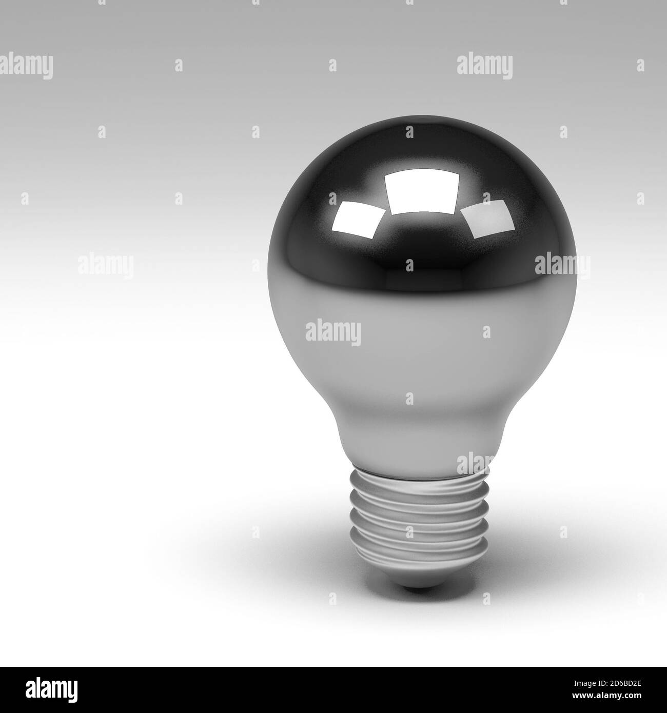 3d rendering of lightbulb isolated Stock Photo - Alamy