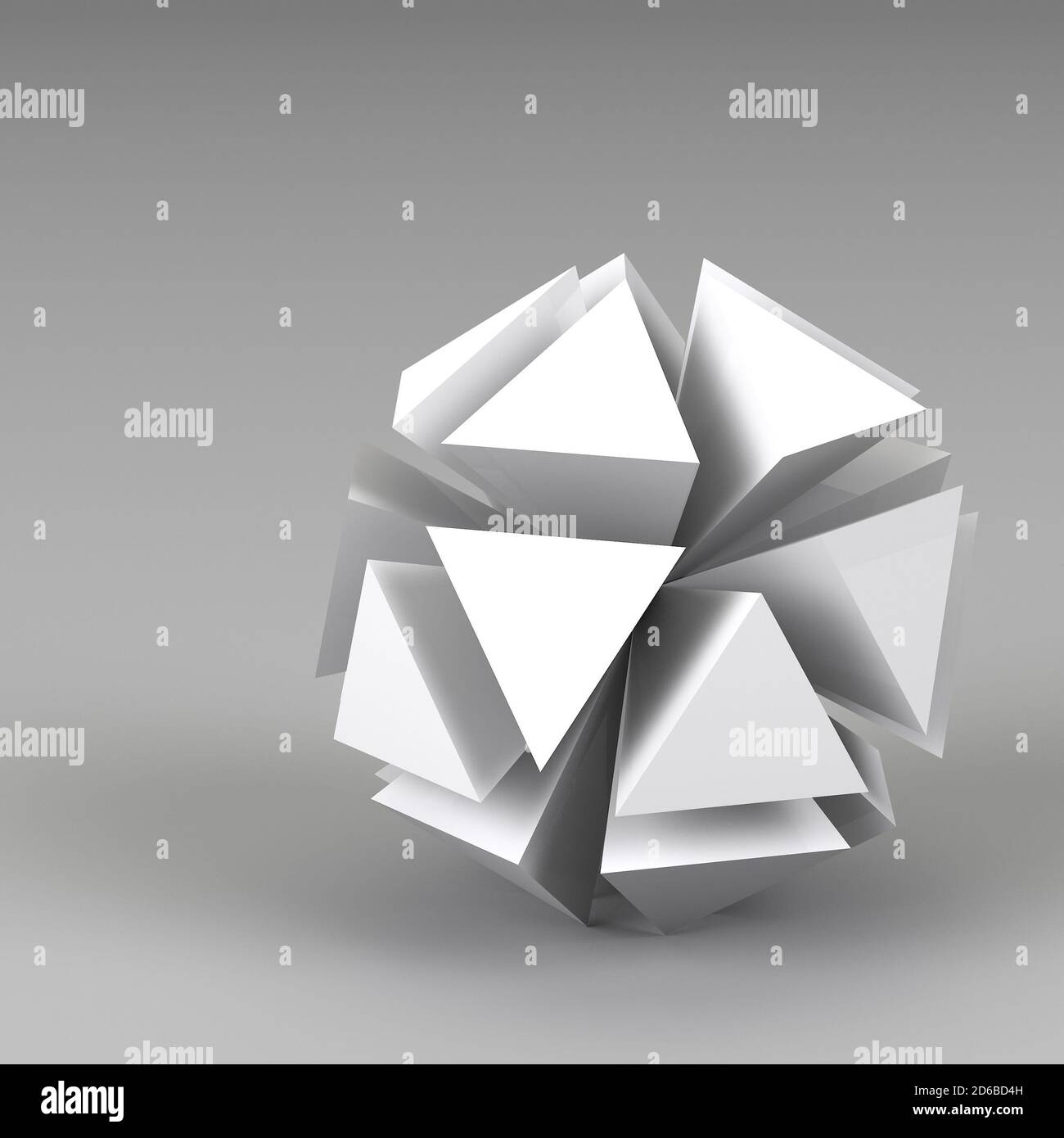 3d rendering geometric shapes Stock Photo - Alamy