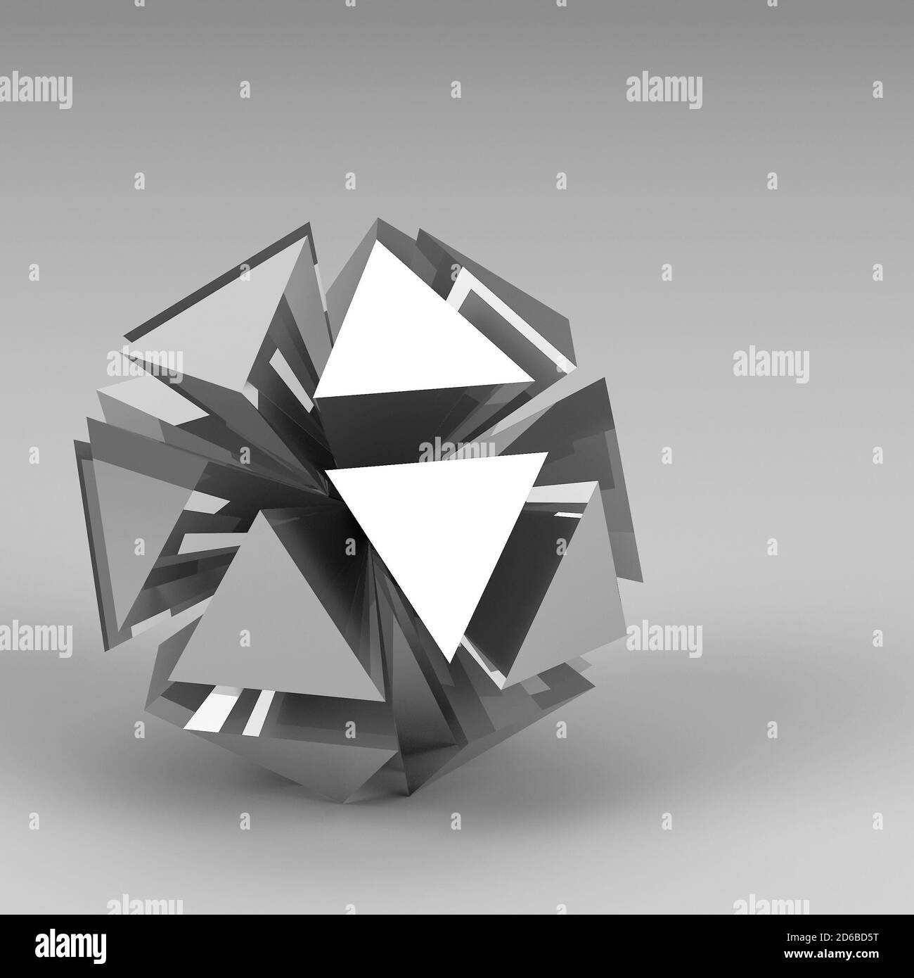 3d rendering geometric shapes Stock Photo - Alamy