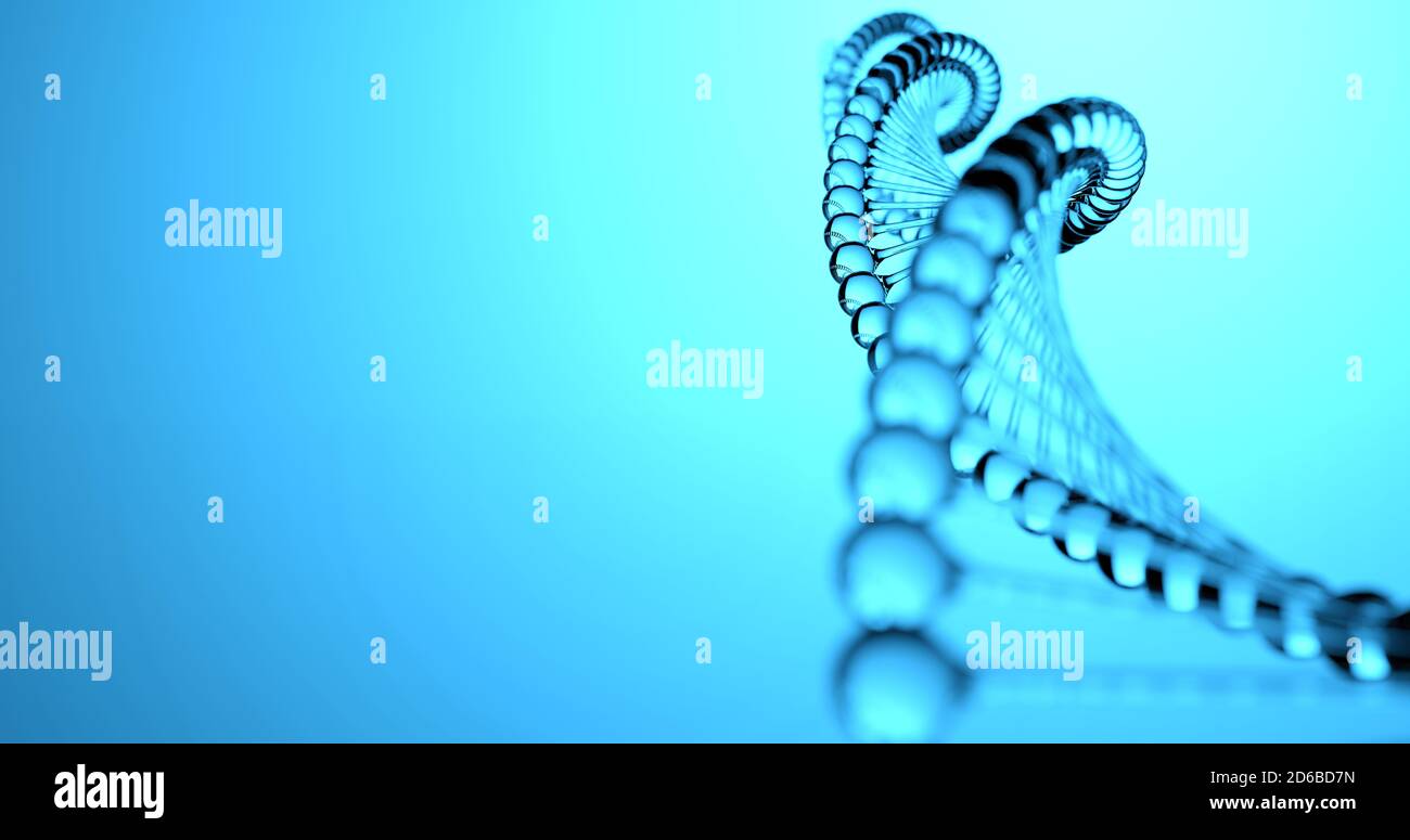 3D rendering dna chain made in CG Stock Photo - Alamy