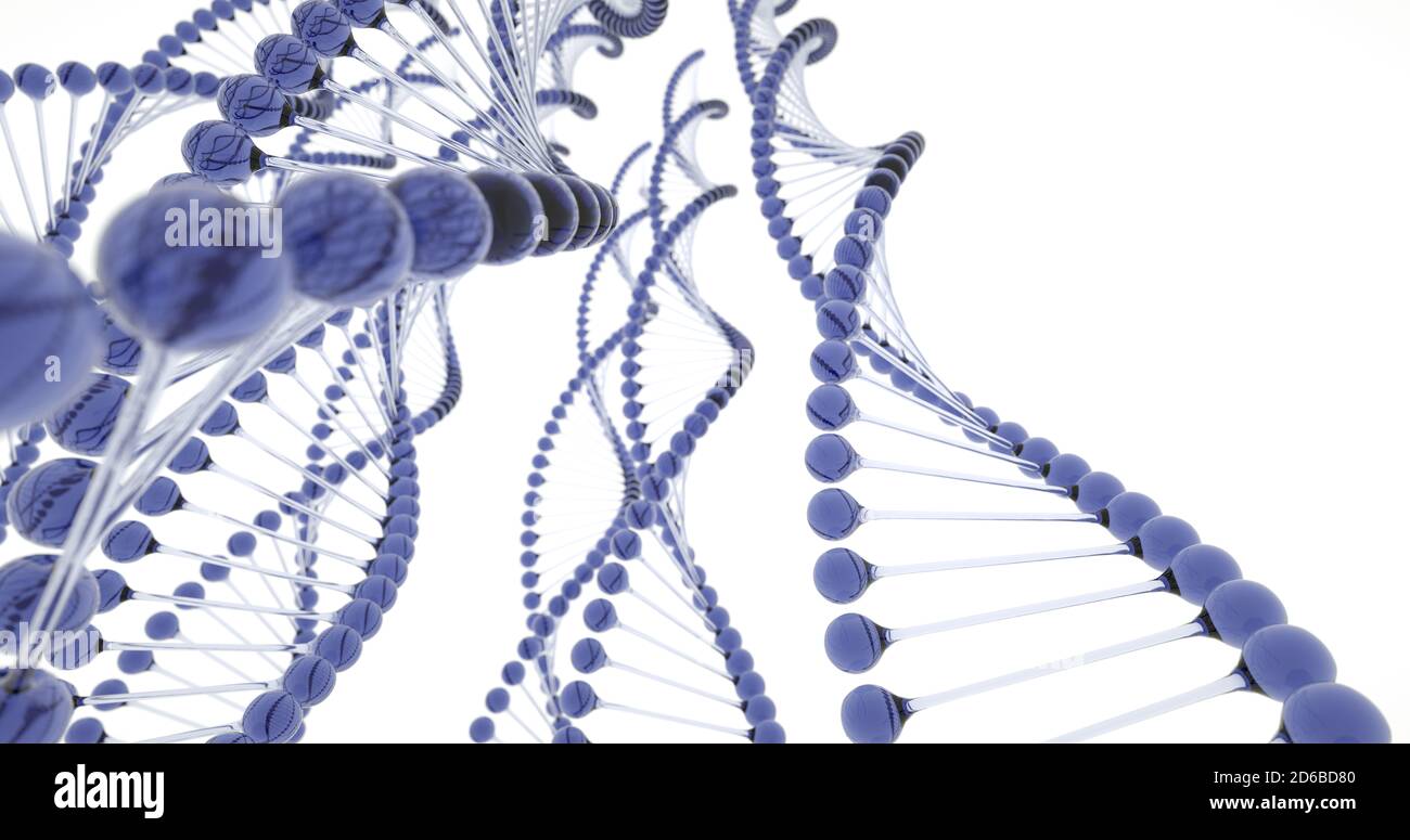 3D rendering dna chain made in CG Stock Photo - Alamy
