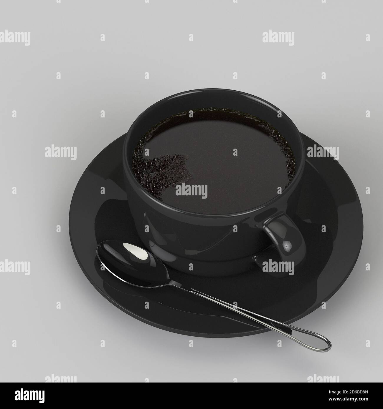 3d rendering Cup of coffee Stock Photo - Alamy