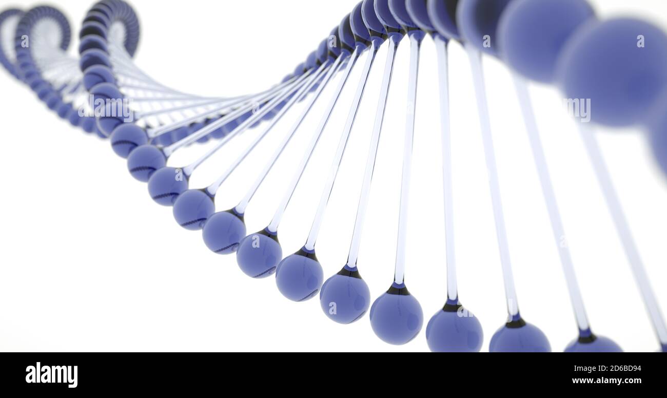 3D rendering dna chain made in CG Stock Photo - Alamy