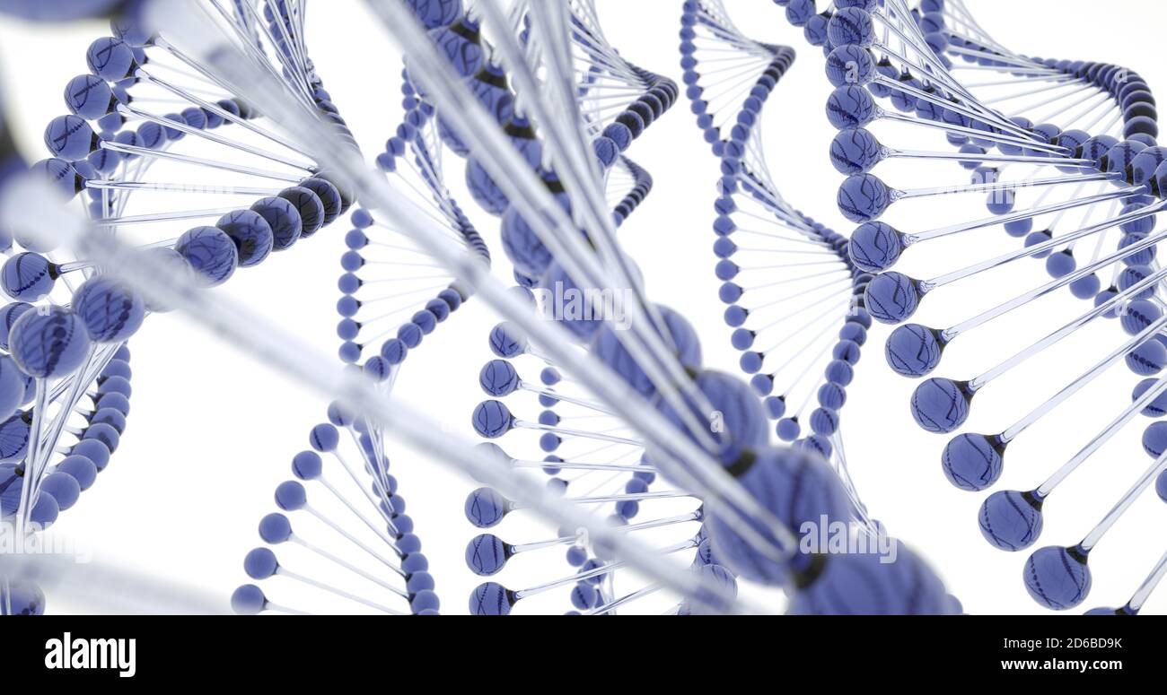 3D rendering dna chain made in CG Stock Photo - Alamy