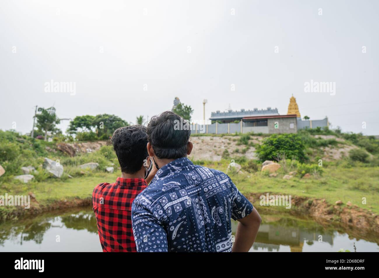 Pileru, Andhra Pradesh, India - October 03,2020 : two tourists shooting ...