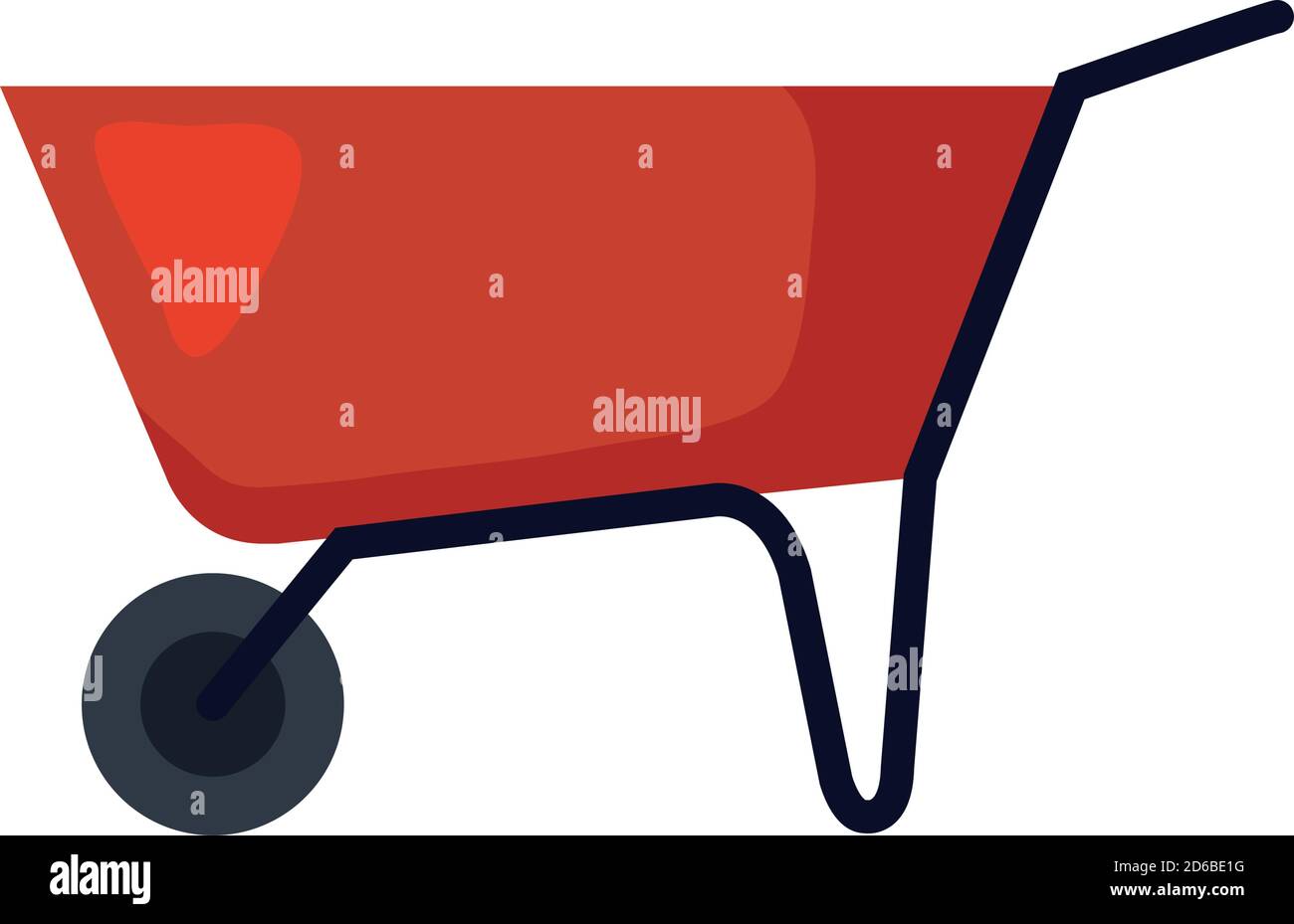 Gardening wheelbarrow icon vector design Stock Vector Image & Art - Alamy