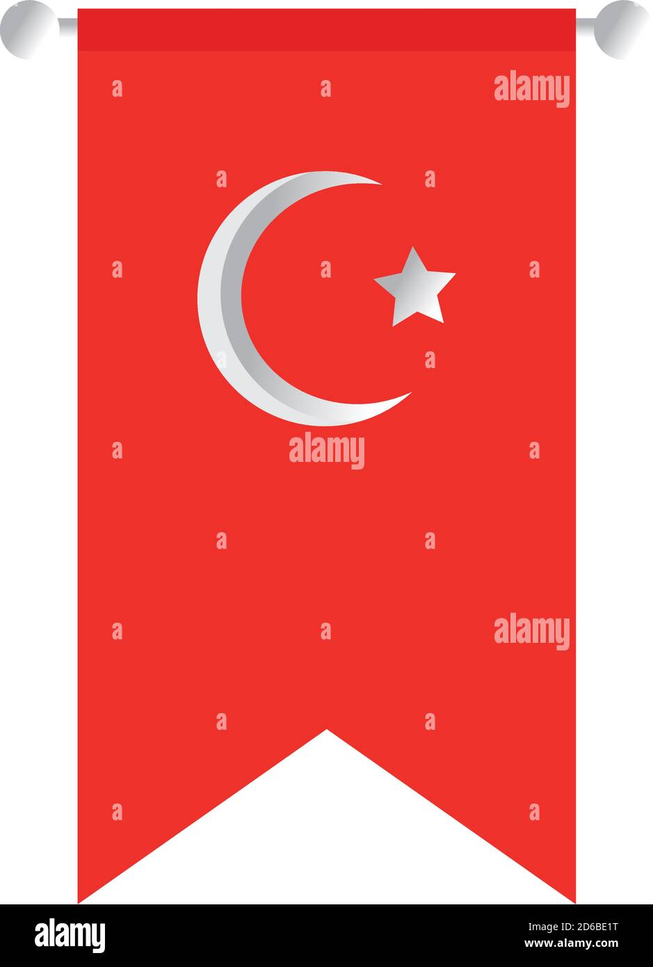 Turkish flag banner vector design Stock Vector Image & Art - Alamy