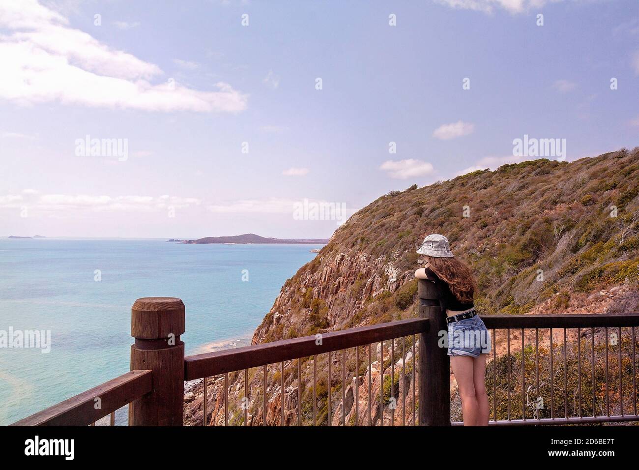 Bluff Point, Yeppoon, Queensland, Australia - Dec 2019: Young caucasian ...