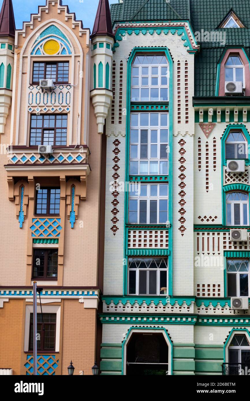 Neoclassical vintage building exterior brick hi-res stock photography ...